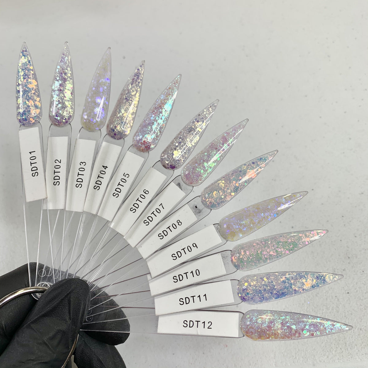 SDT Iridescent Collection (12 colors) Acrylic Nails & Dipping Powder – Dynamic Nail Supply