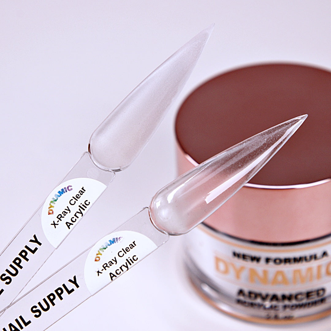 DYNAMIC X-Ray CLEAR Acrylic Powder - Glass Crystal Clear - No bubbles ...