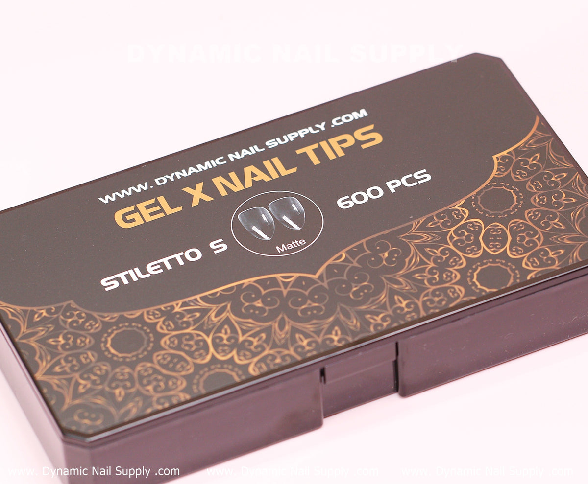 [Stiletto S] Full Cover Tips - Soft Gel X tips - 600 pcs - Short Lengt ...