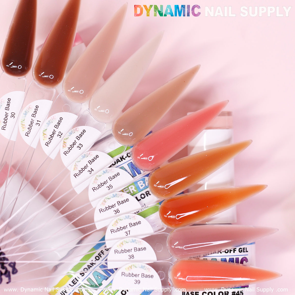 (BIAB) Rubber Base gel (Builder Gel in a Bottle) Number 30 to 39 colle ...