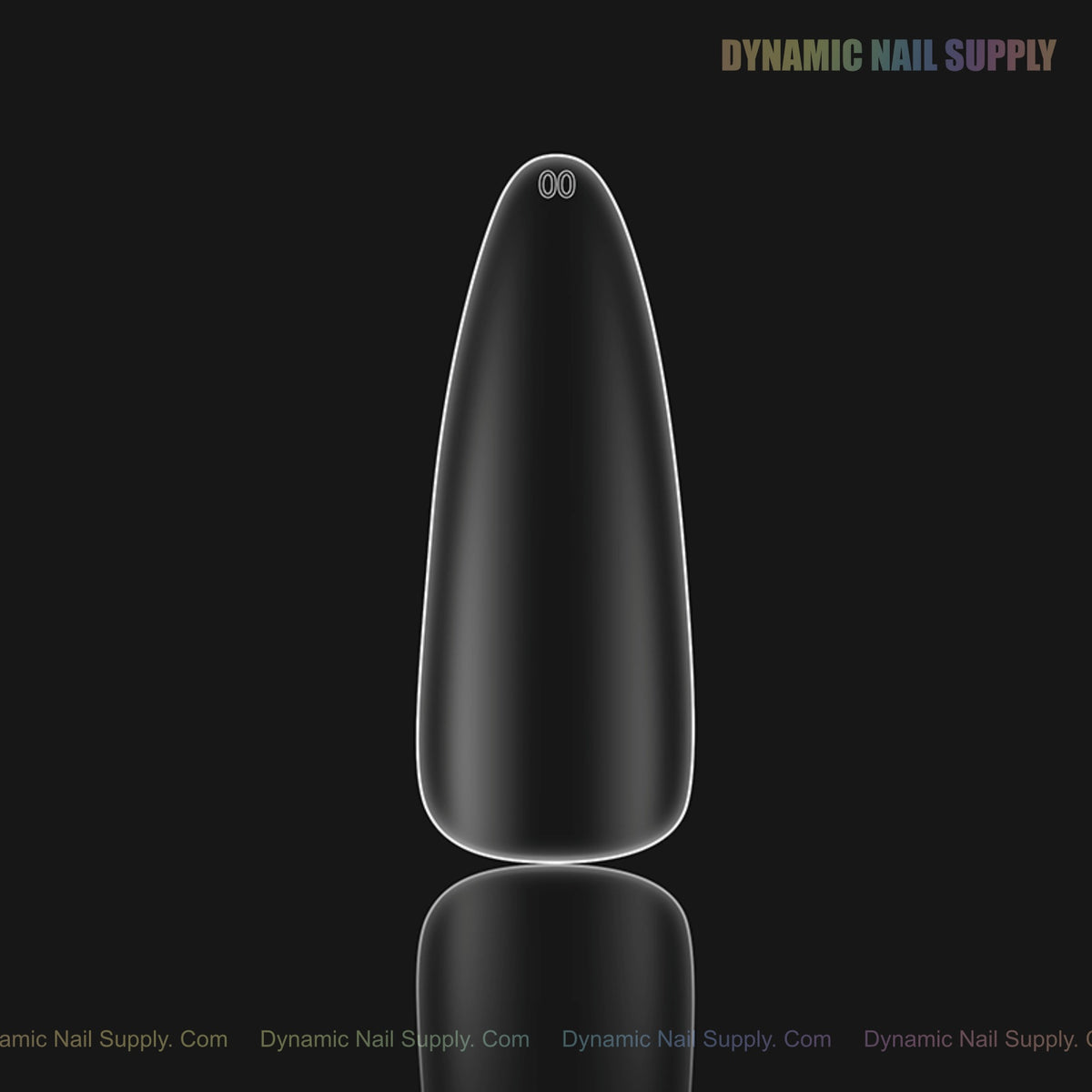 Sculpted Almond (XL) Full Cover Soft-Gel Nail Tips (Black Box ...