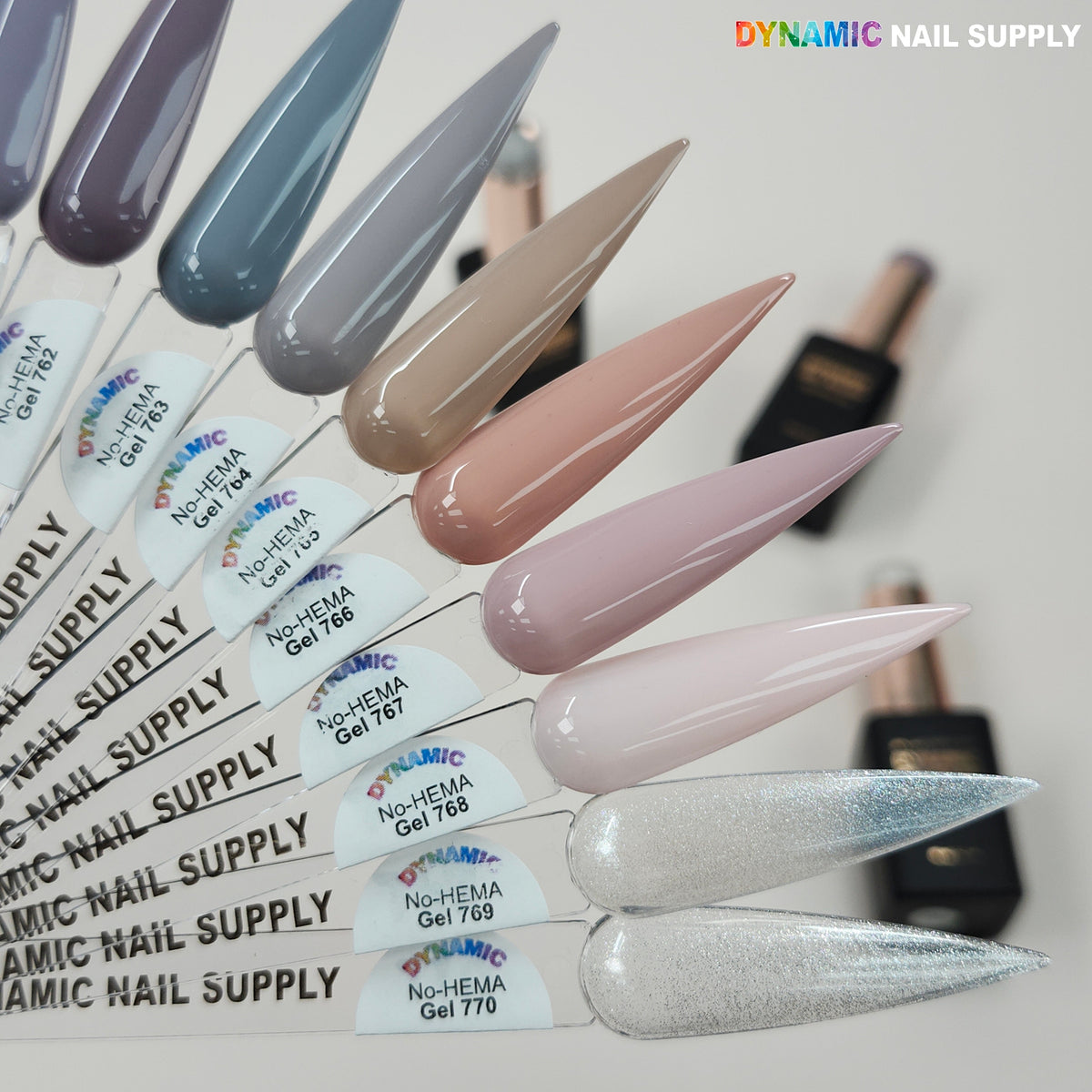 Dynamic No-HEMA Gel Polish - Color 761 to 770 - Fall and Winter Collec ...