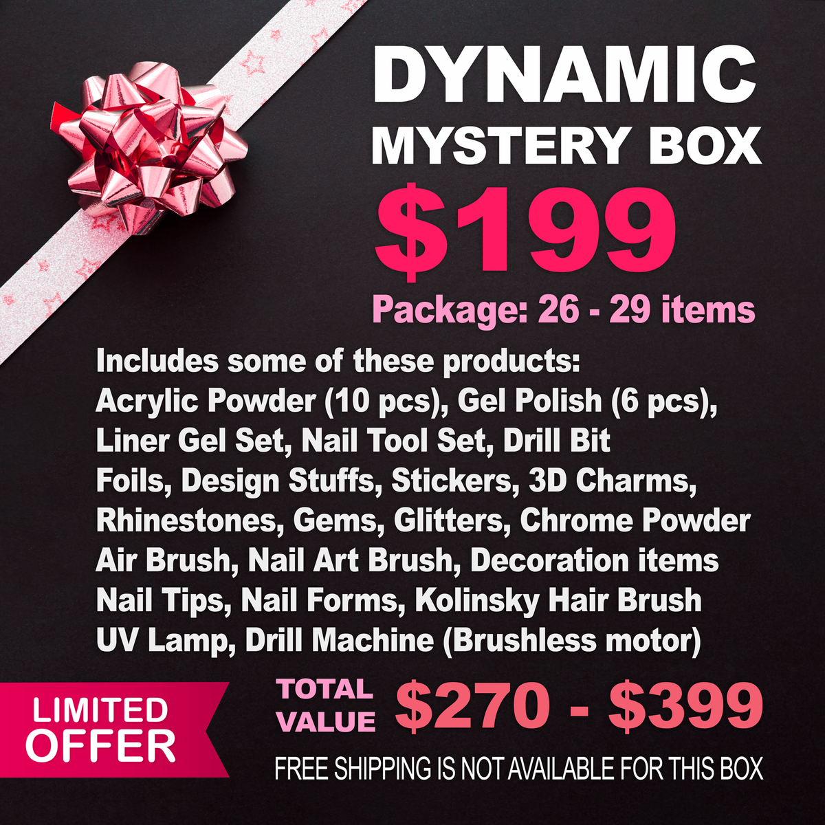 $199 Mystery Box - Limited Edition - Limited Quantities – Dynamic Nail ...