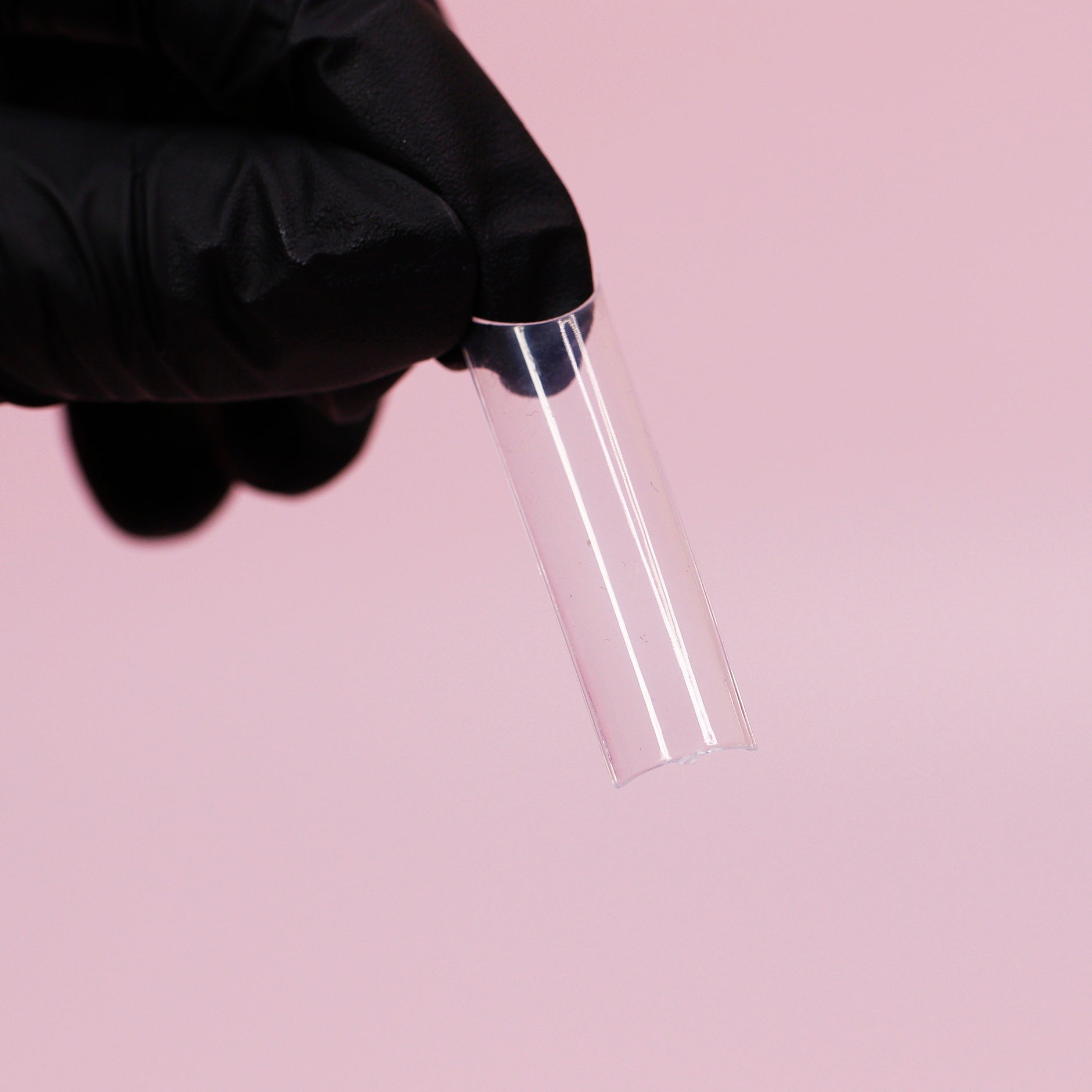 XXL Long Square C-Curve Nail Tips - Box - 400 pcs - 10 sizes - Clear t ...