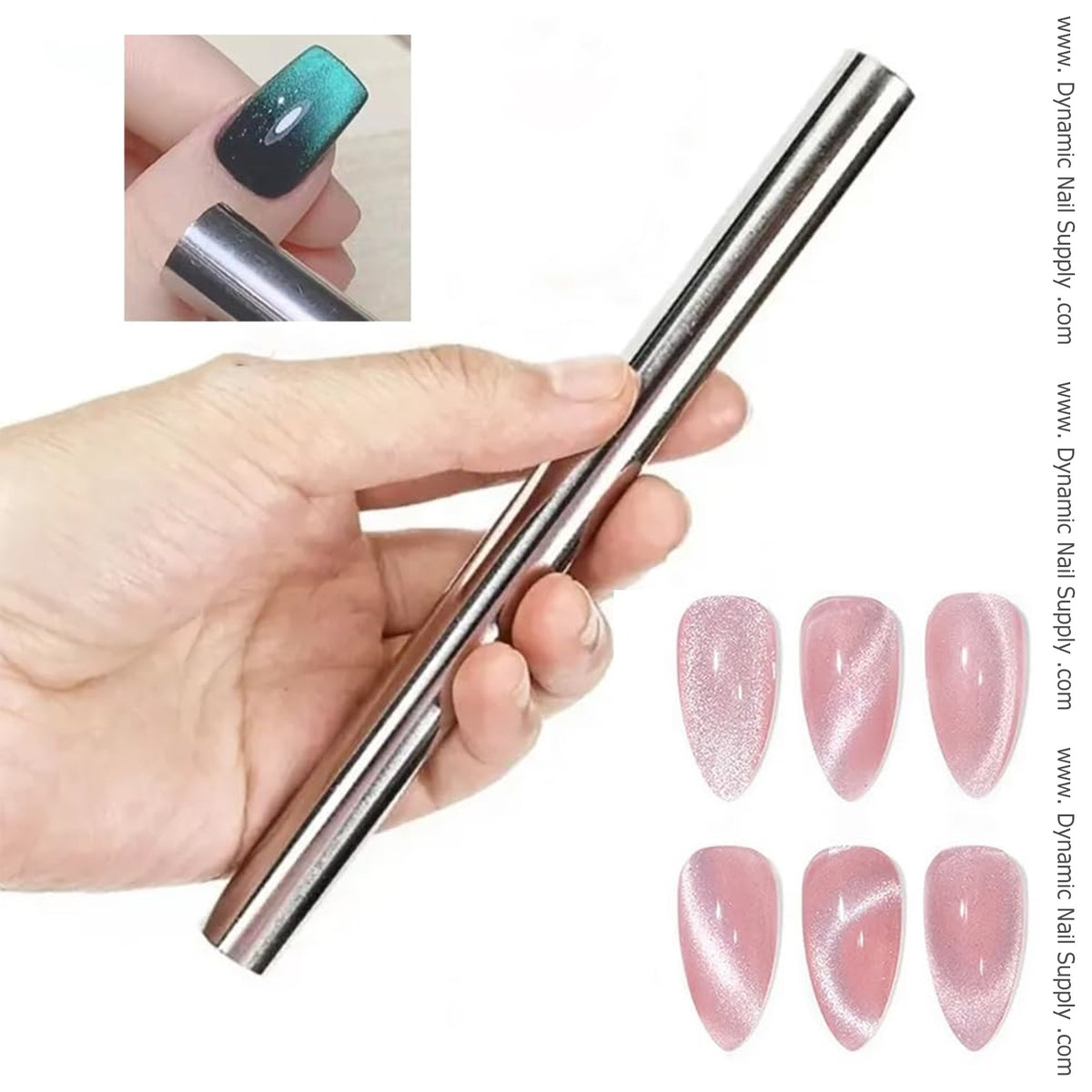 Super Long Magnet Tool Bar for Cat eye gel polish (Steel Magnet Stick ...