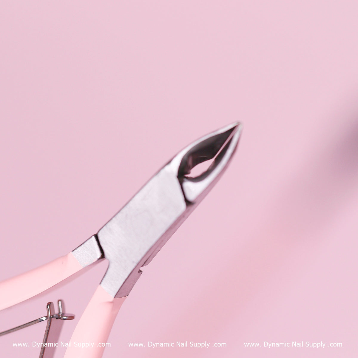 Pink Cuticle Nippers (includes 1 cuticle pusher for free) - Made of Ca ...