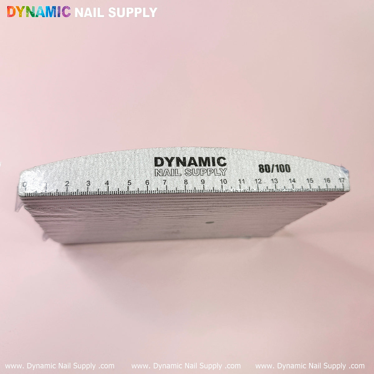 Professional Half-moon Nail Files (25 pcs) grit 80/100 Hard Emery Boar ...