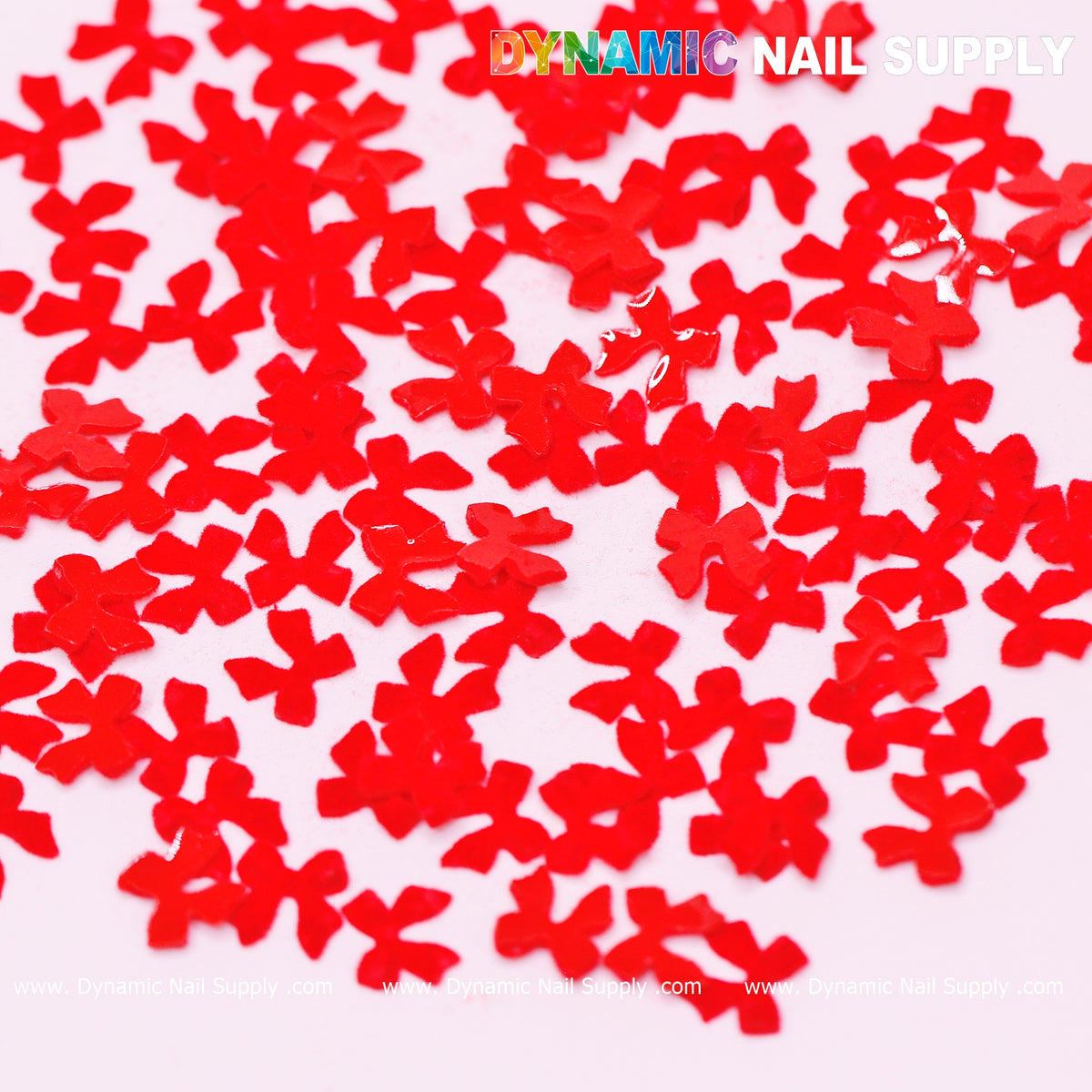 90 pcs Pure Red Resin Bows Charm for Valentine Nails Design – Dynamic ...