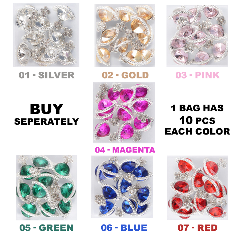 10 pcs Planet Charm for Nails art designer (Global shape charms ...