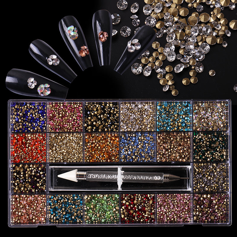 DH045 Multi-color diamond-shape Rhinestone Set with 20 colors – Dynamic ...