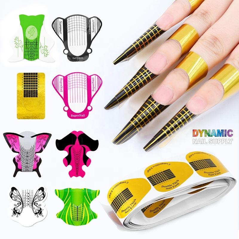 100 Pcs Nail Form / Package - Nail Tips Extension Forms – Dynamic Nail ...