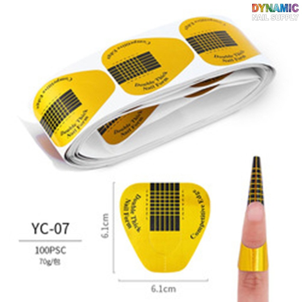 100 Pcs Nail Form / Package - Nail Tips Extension Forms – Dynamic Nail ...