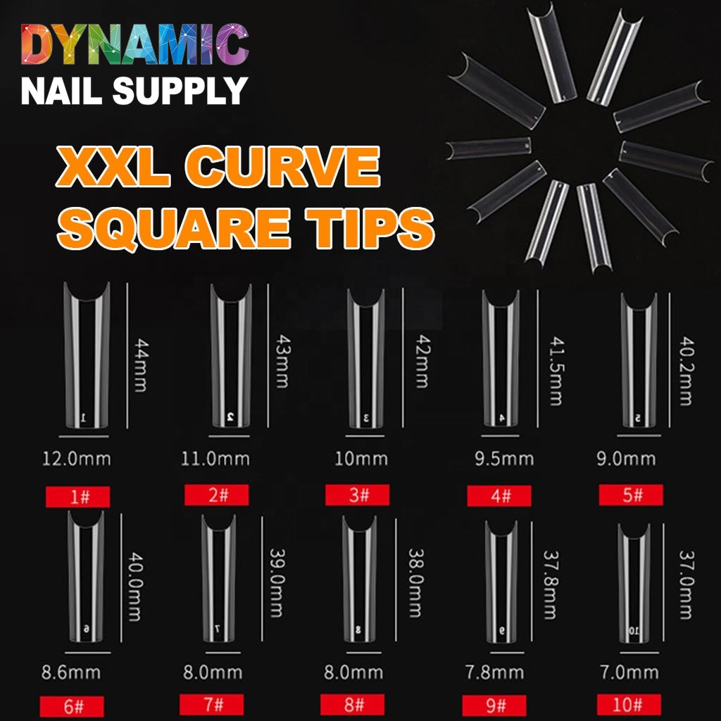 [Updated] Extra Extra Long XXL C-Curve Nail Tips (Box) - 400 pcs in 10 ...