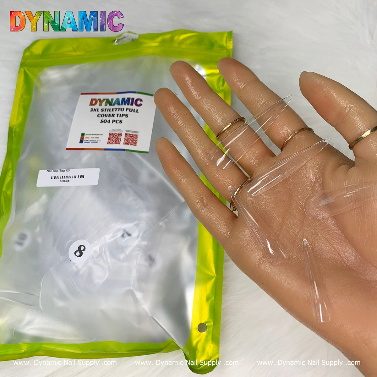 XXXL Stiletto Full-cover Tips - 3XL Soft gel press on Stiletto tip (50 ...