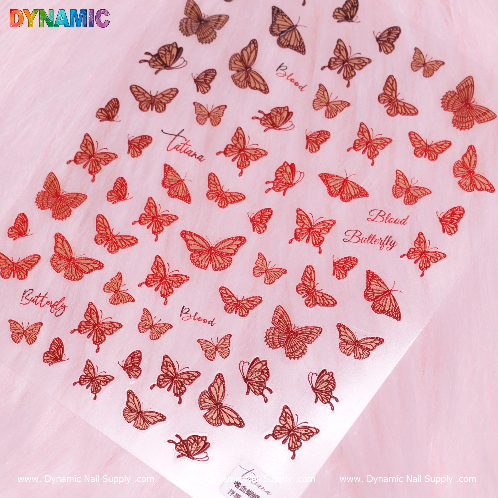 Red Butterfly Sticker – Dynamic Nail Supply