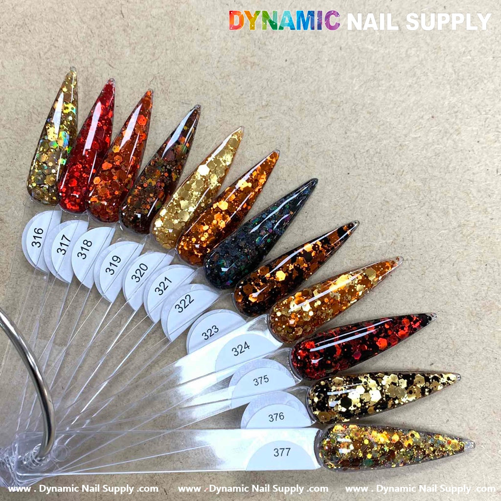 Fall Glitters Colors Acrylic Collection Part 2 - Mix sizes glitter ...