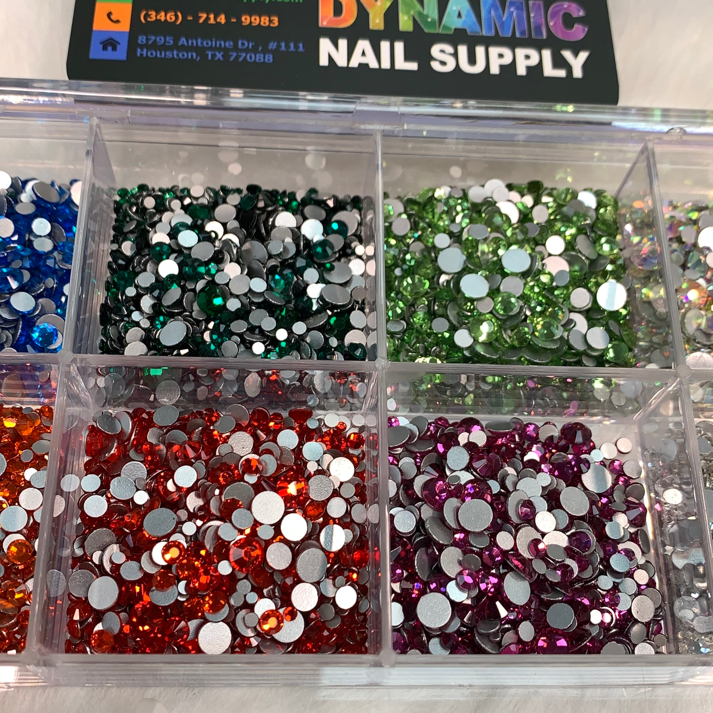 Multi-color Rhinestone set - Mixed sizes x 20 colors x 1440 pcs each ...