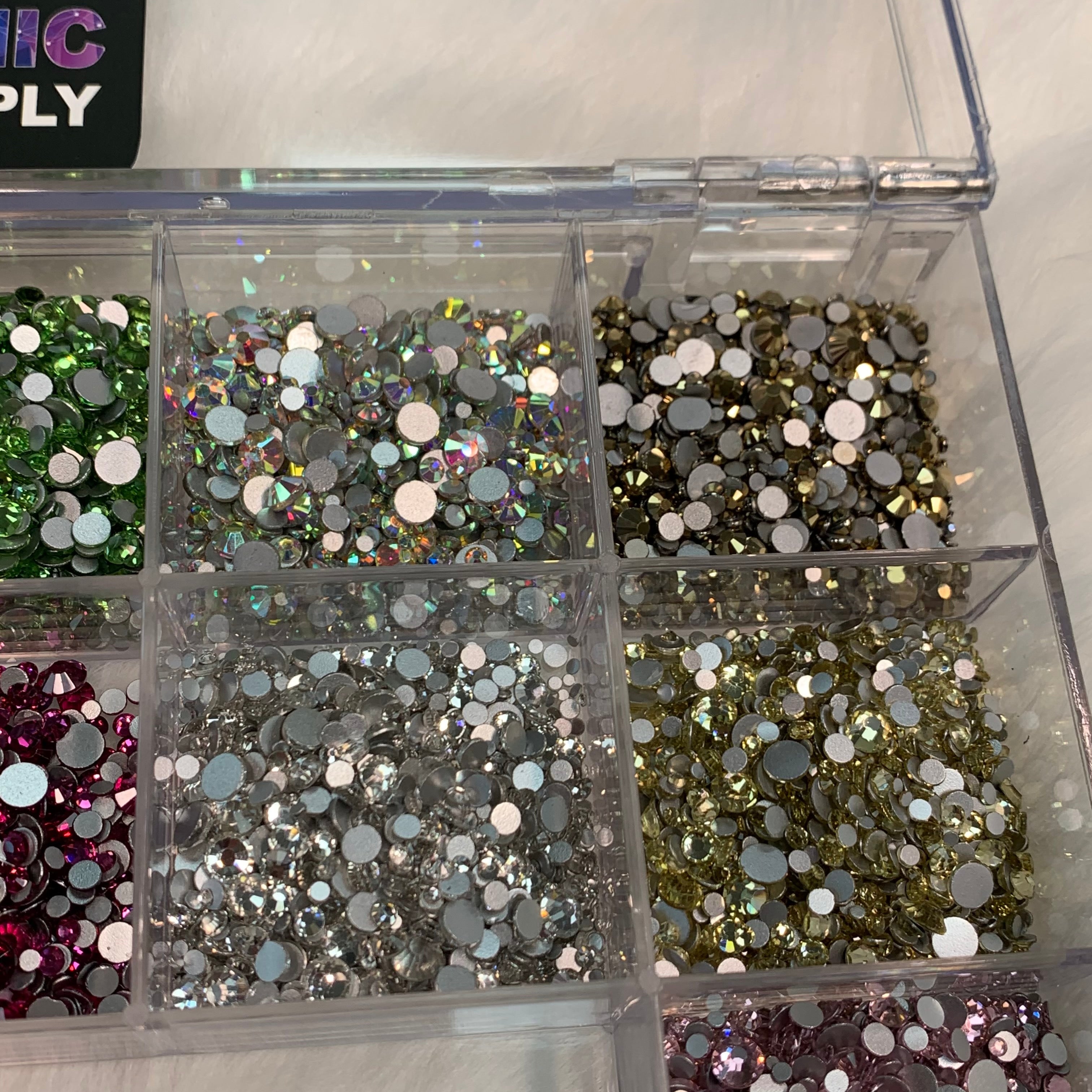 Multi-color Rhinestone set - Mixed sizes x 20 colors x 1440 pcs each ...