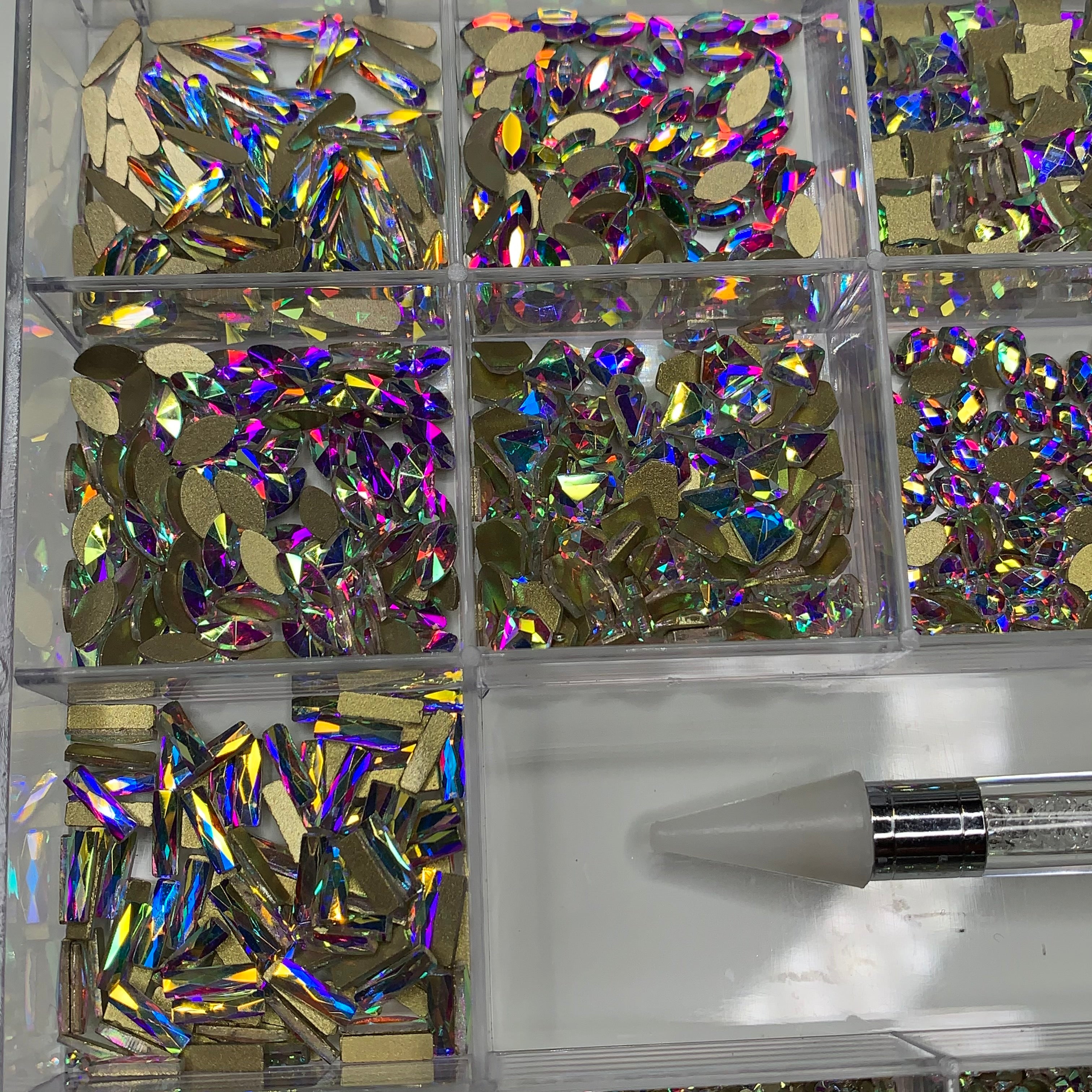 [Flash deal] AB Glass Crystal Rhinestones - Multi Shapes - 20 differen ...