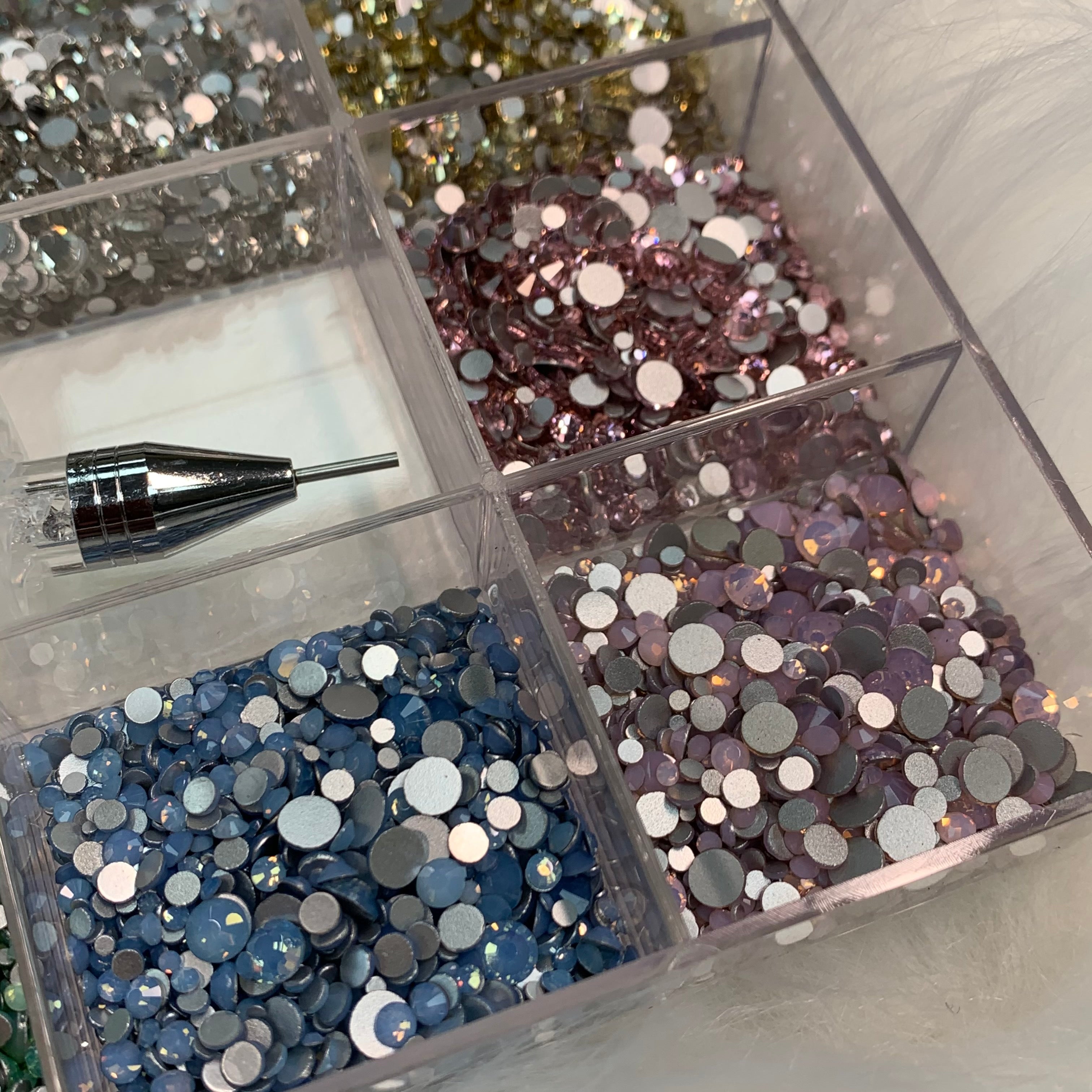 Multi-color Rhinestone set - Mixed sizes x 20 colors x 1440 pcs each ...