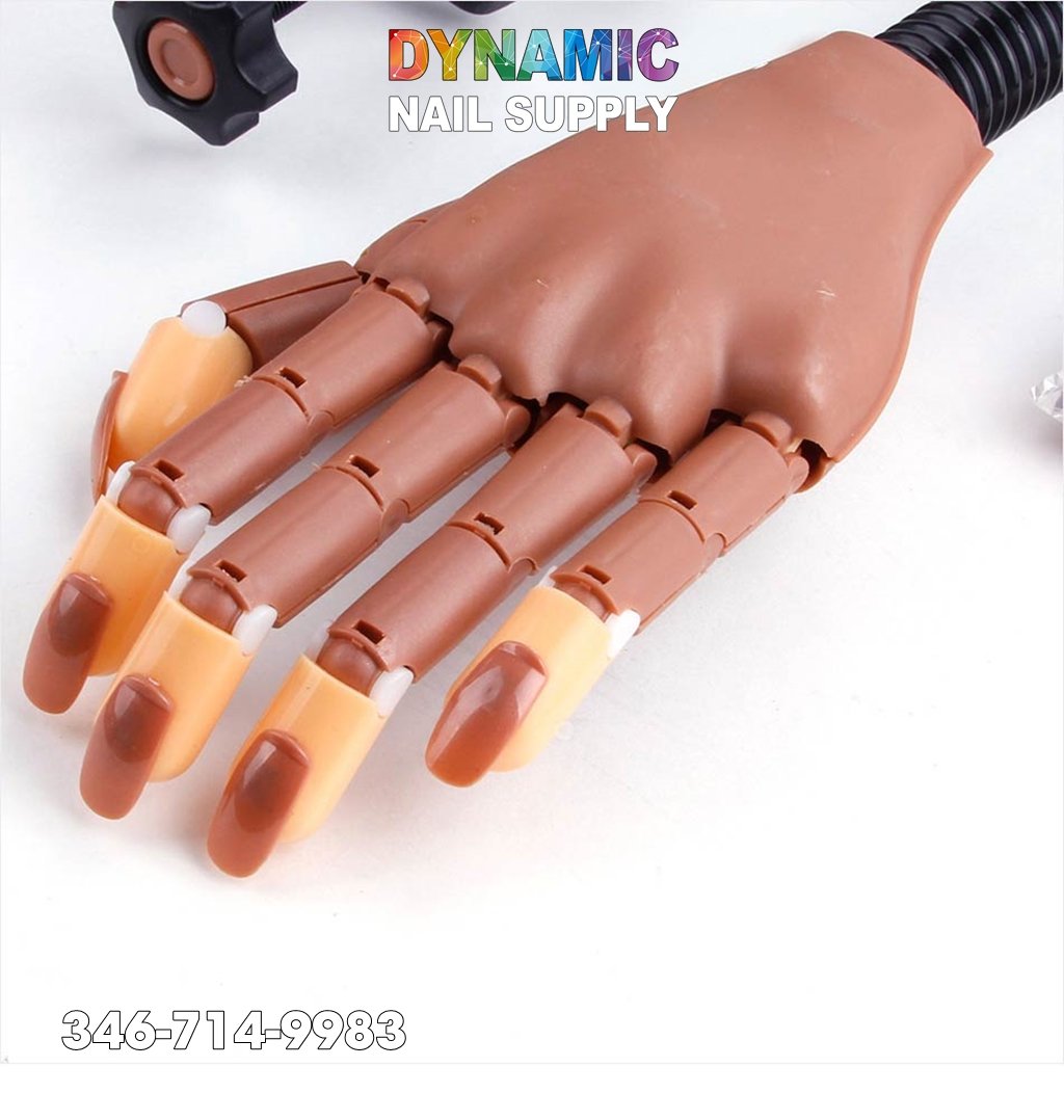 Professional Practice Hand - Include 100 pcs of Replacement Nail Tips ...