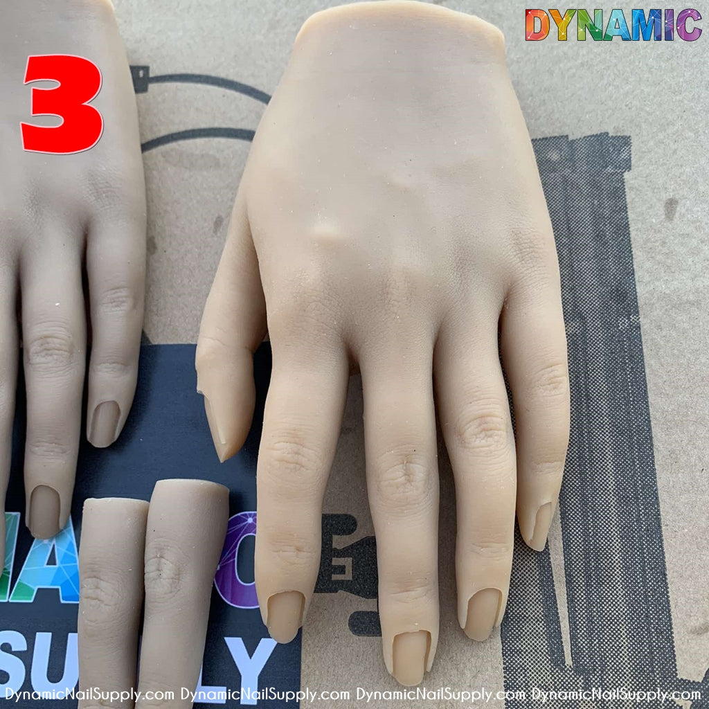 Poseable Silicone Practice Hands and fingers - 6 different skin tones ...