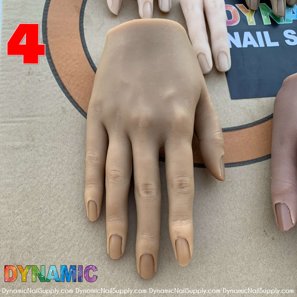 Poseable Silicone Practice Hands and fingers - 6 different skin tones ...
