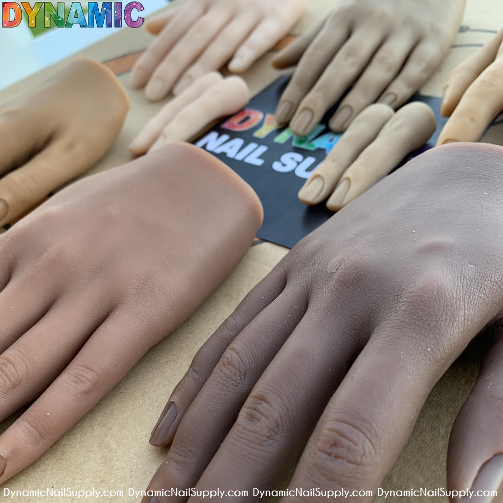 Poseable Silicone Practice Hands and fingers - 6 different skin tones ...